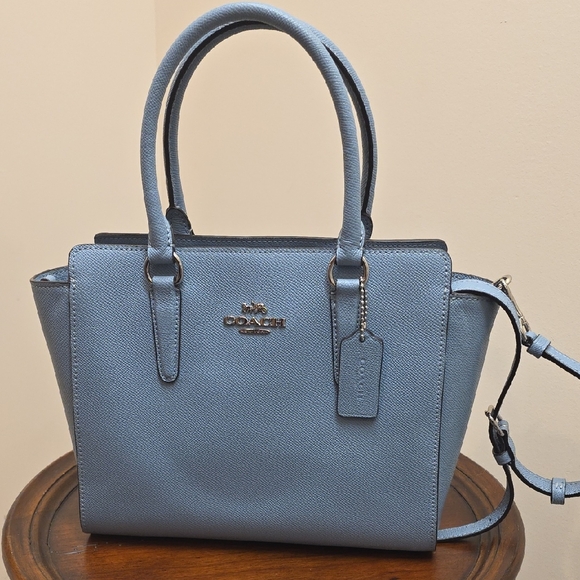 Coach | Bags | Coach Light Blue Satchel Bag | Poshmark